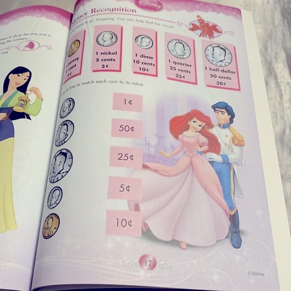 Disney | Toys | Disney Princess Tiana Other Princesses Workbook Lessons ...